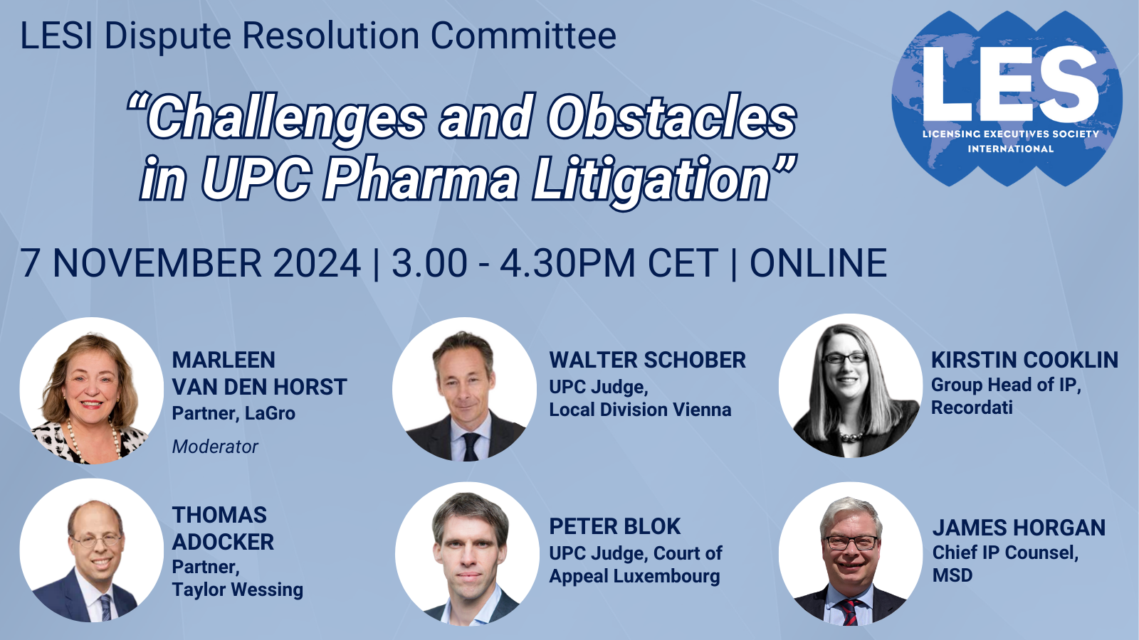 LESI Dispute Resolution Committee “Challenges and Obstacles in UPC ...