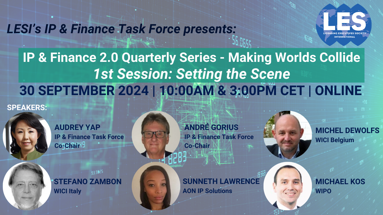 LESI IP & Finance Task Force “First Session: Setting the Scene ...