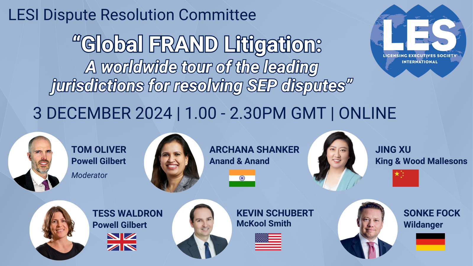 LESI Dispute Resolution Committee “Global FRAND Litigation – a ...